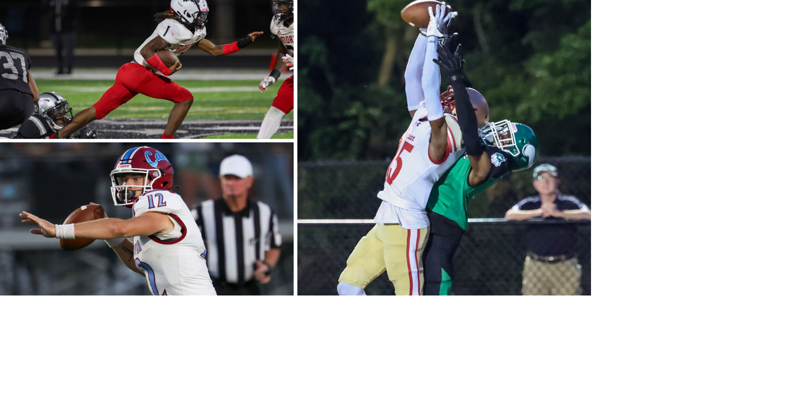 Region high school football statistical leaders after Week 7