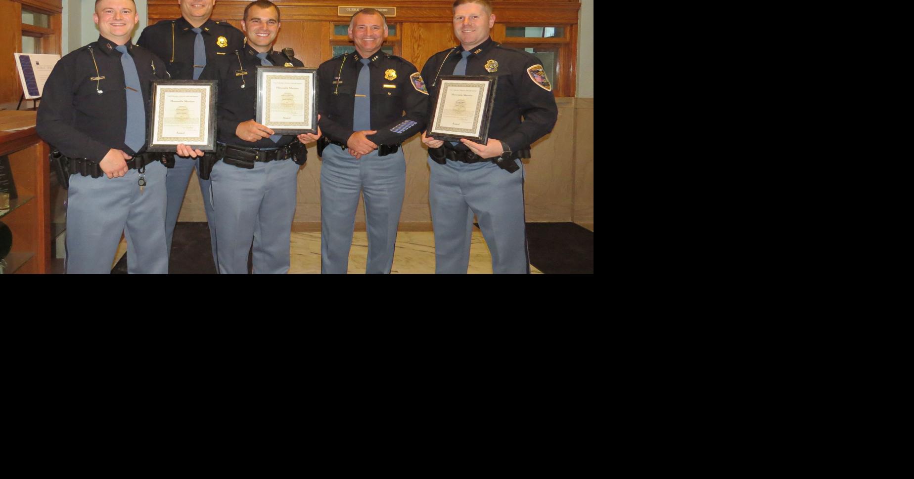 Valparaiso police honor three officers for exemplary actions while on duty