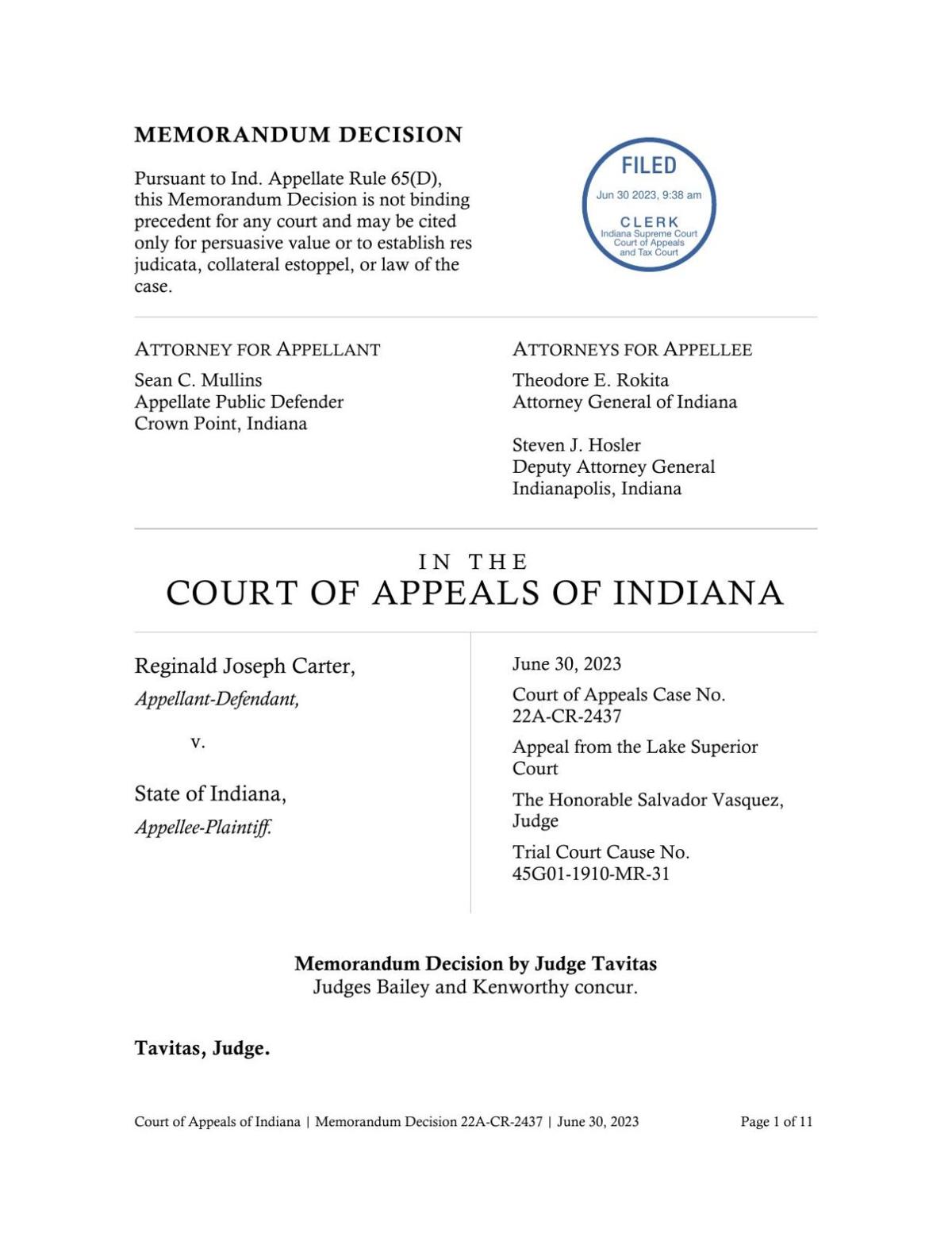 Indiana appeals court sustains murder, arson convictions