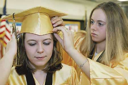 An historic graduation at Kouts High School