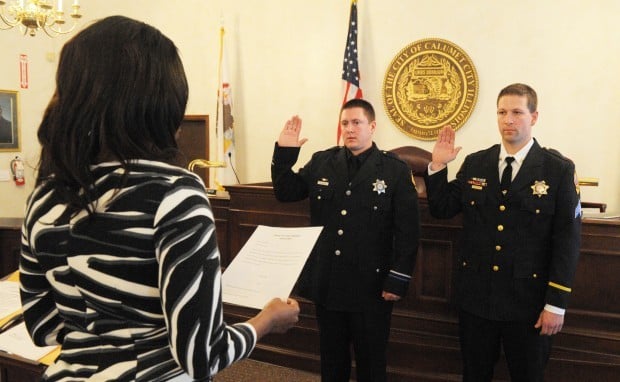 Two Calumet City officers promoted