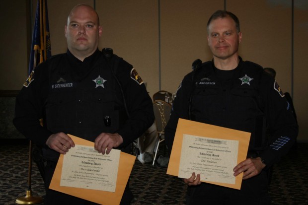St. John police officers honored by peer for lifesaving efforts