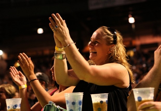 Fans flock to Steel Yard for its MMA debut