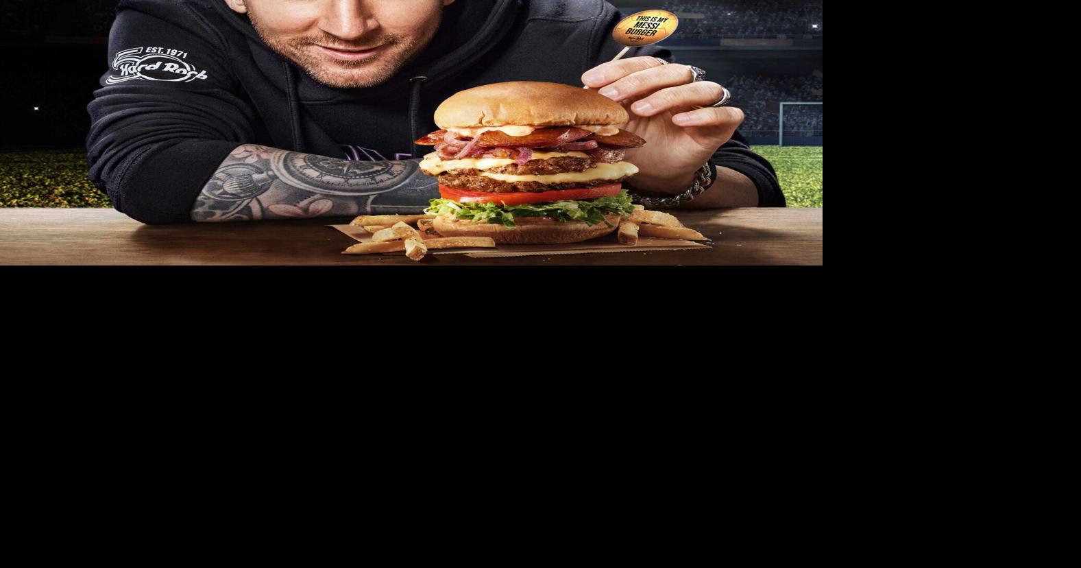 Messi Burger and Chicken Sandwich star on Hard Rock Cafe's menu