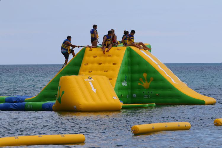 Floating WhoaZone water park to reopen on Lake Michigan