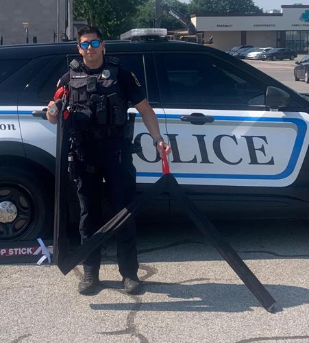 Chesterton cop lets air out of high-speed chase