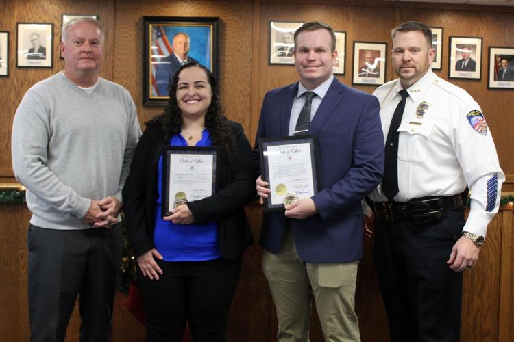 Crown Point welcomes 2 new police officers
