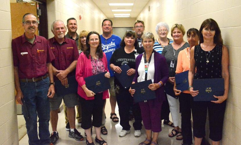 Duneland School Corporations honors years of service at opening day event