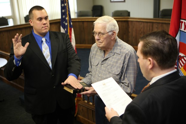 Portage swears in newest police officer