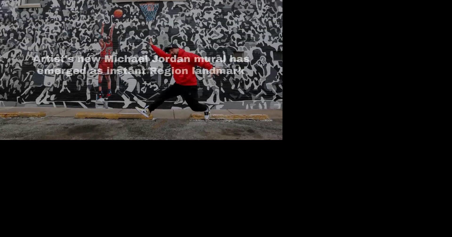 Artist's new Michael Jordan mural has emerged as instant Region landmark
