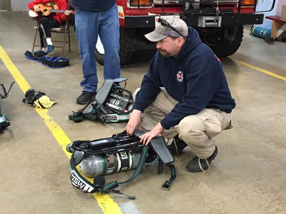 Porter Fire Department trains with new air tanks