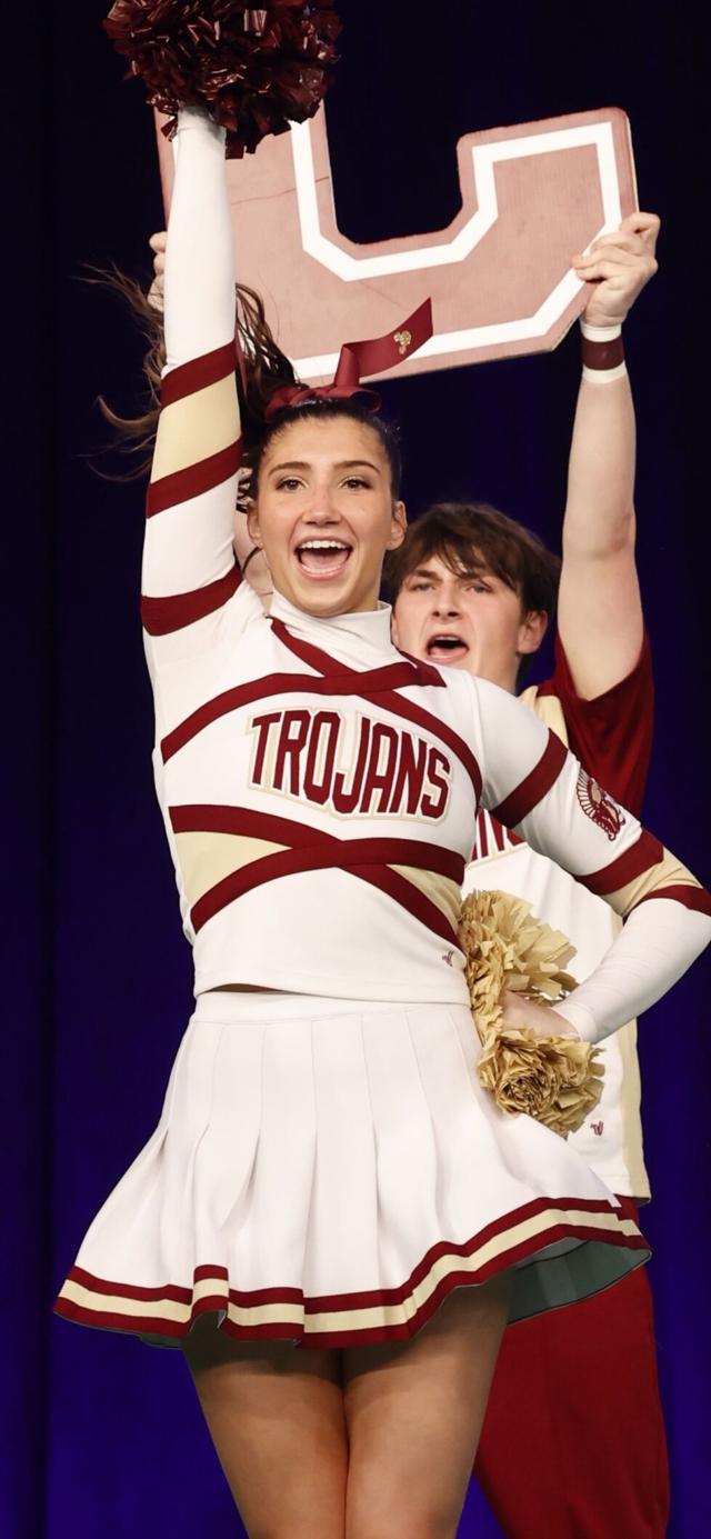 Chesterton cheerleader signs at Morehead State University