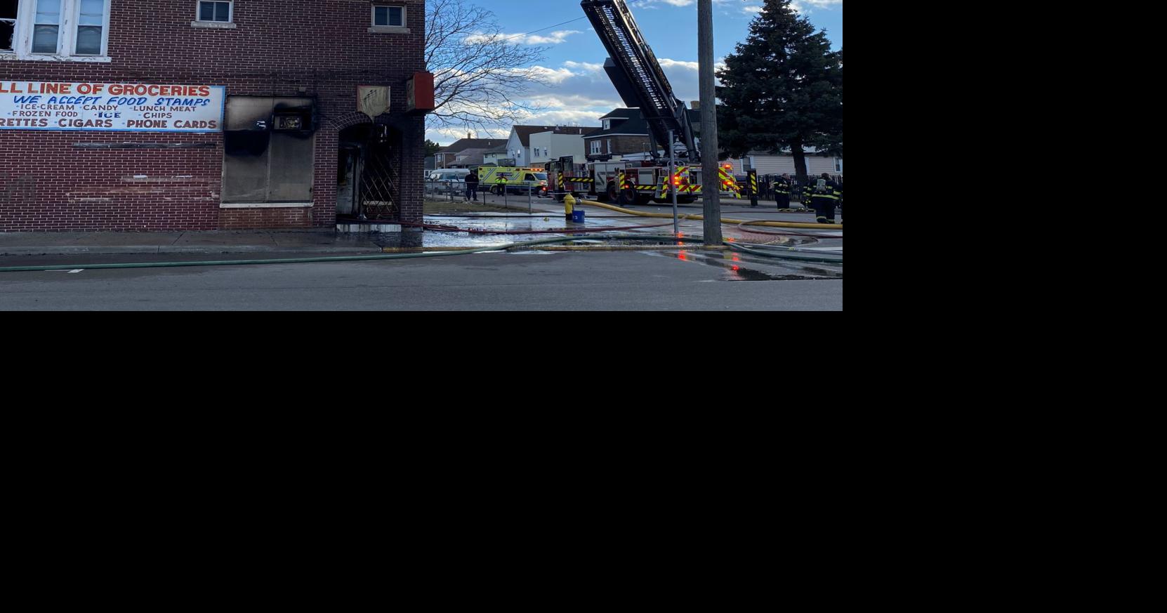 Store and apartments catch fire, residents evacuated