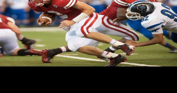 Portage's Nathan Cherry eyes the end zone