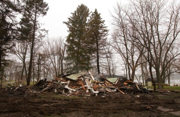 Explosion, fire destroy house