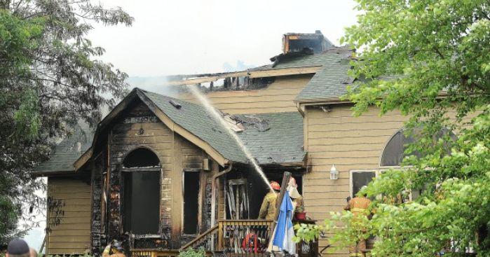 Fire damages Kouts home