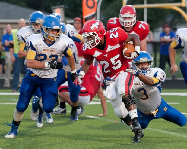 Mustangs stampede over rival Highland