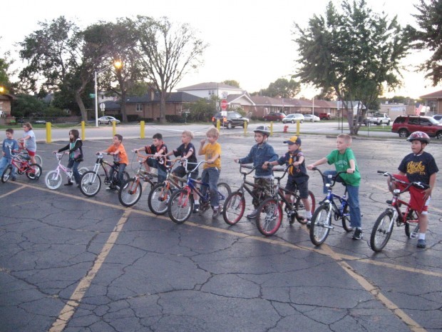 Cub Scouts learn bike safety rules