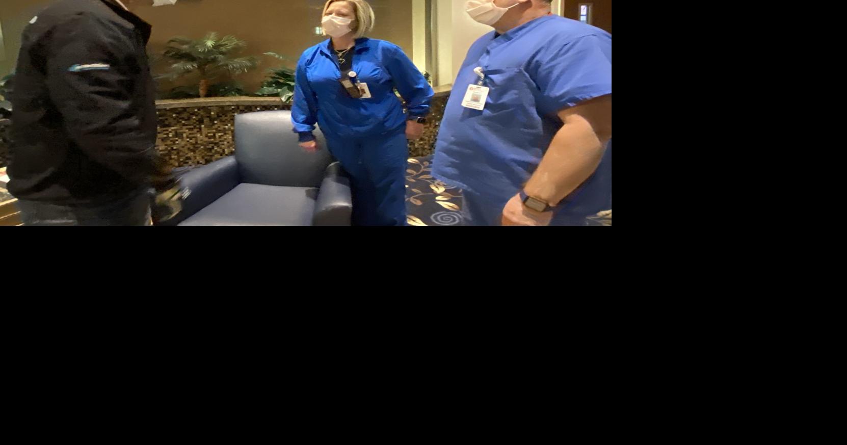 Rep. Frank Mrvan thanks medical workers with pizza, emphasizes ...