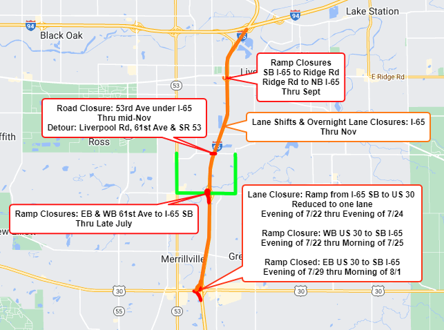 Concrete restoration, bridge work continues on I-65