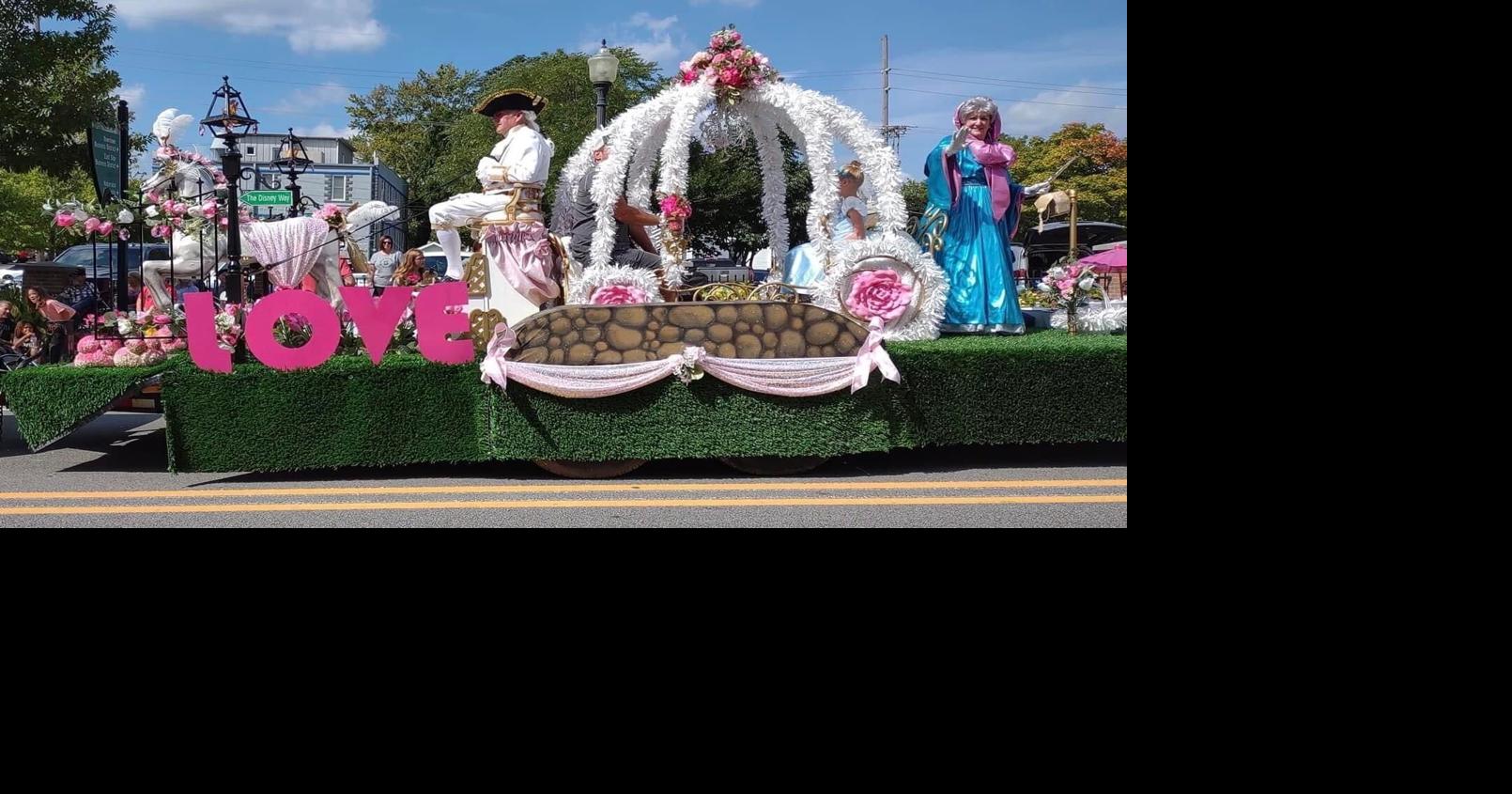Corn-festooned floats, bands at center of Popcorn Parade