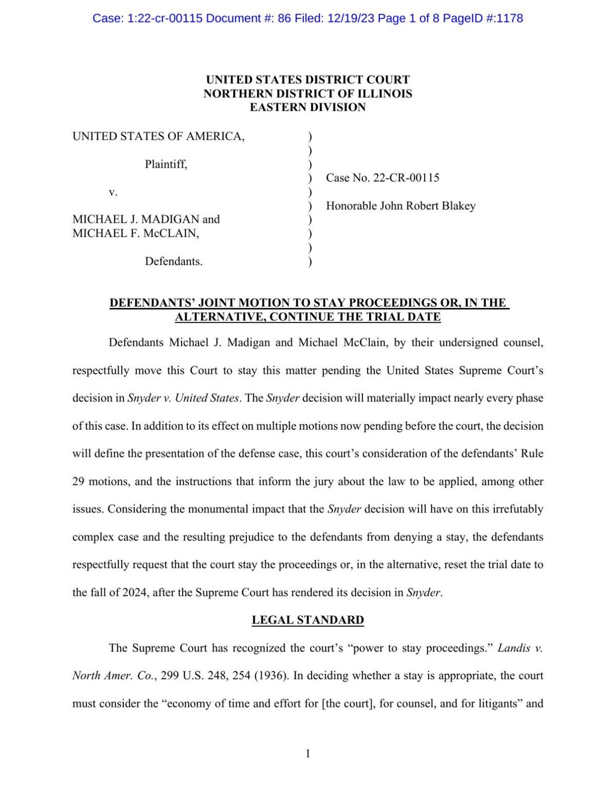 Snyder High Court Appeal May Delay Trial Of Ex House Speaker