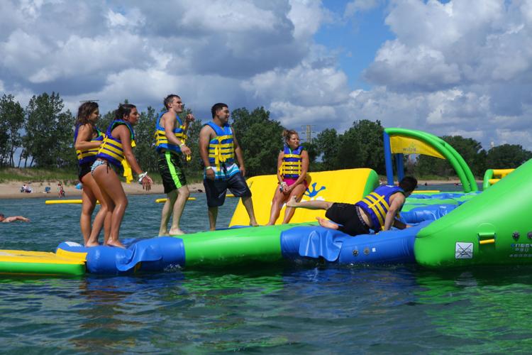 Floating WhoaZone water park to reopen on Lake Michigan