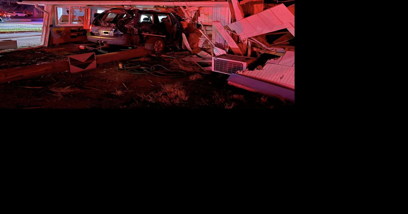 Vehicle crashes into Crown Point office building, officials say