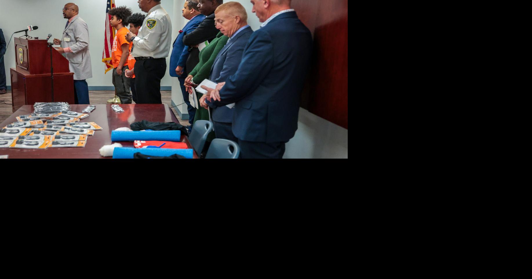 Gary giving out gun locks, hosting gun turn-in