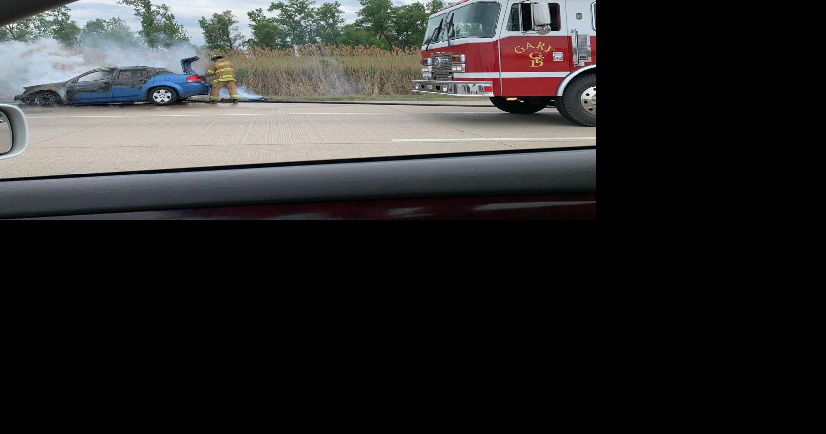 Car fire on Borman Expressway causes delays