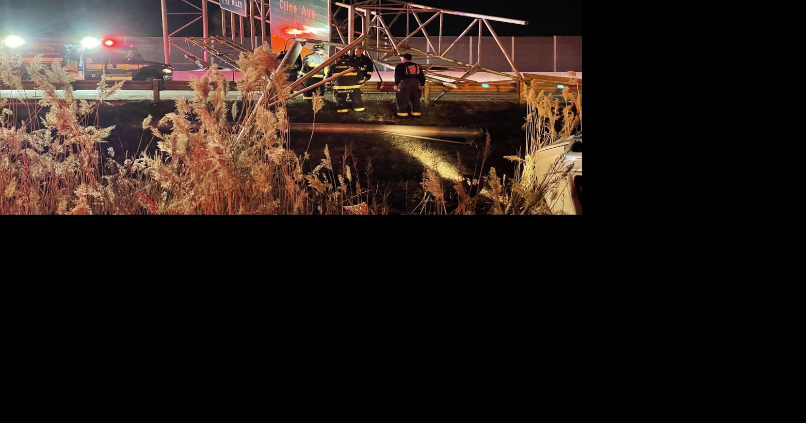 Crash closes eastbound Borman Expressway at Cline Avenue