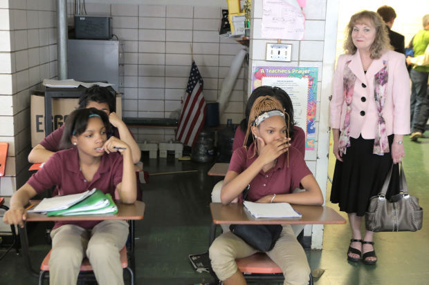 State school chief tours closing Gary middle school