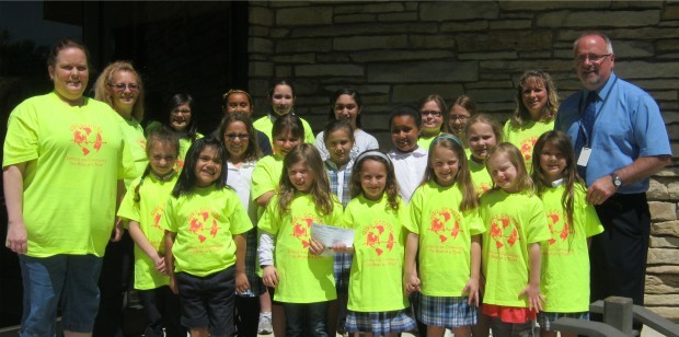 Our Lady of Grace Girl Scouts Make Hearty Donation