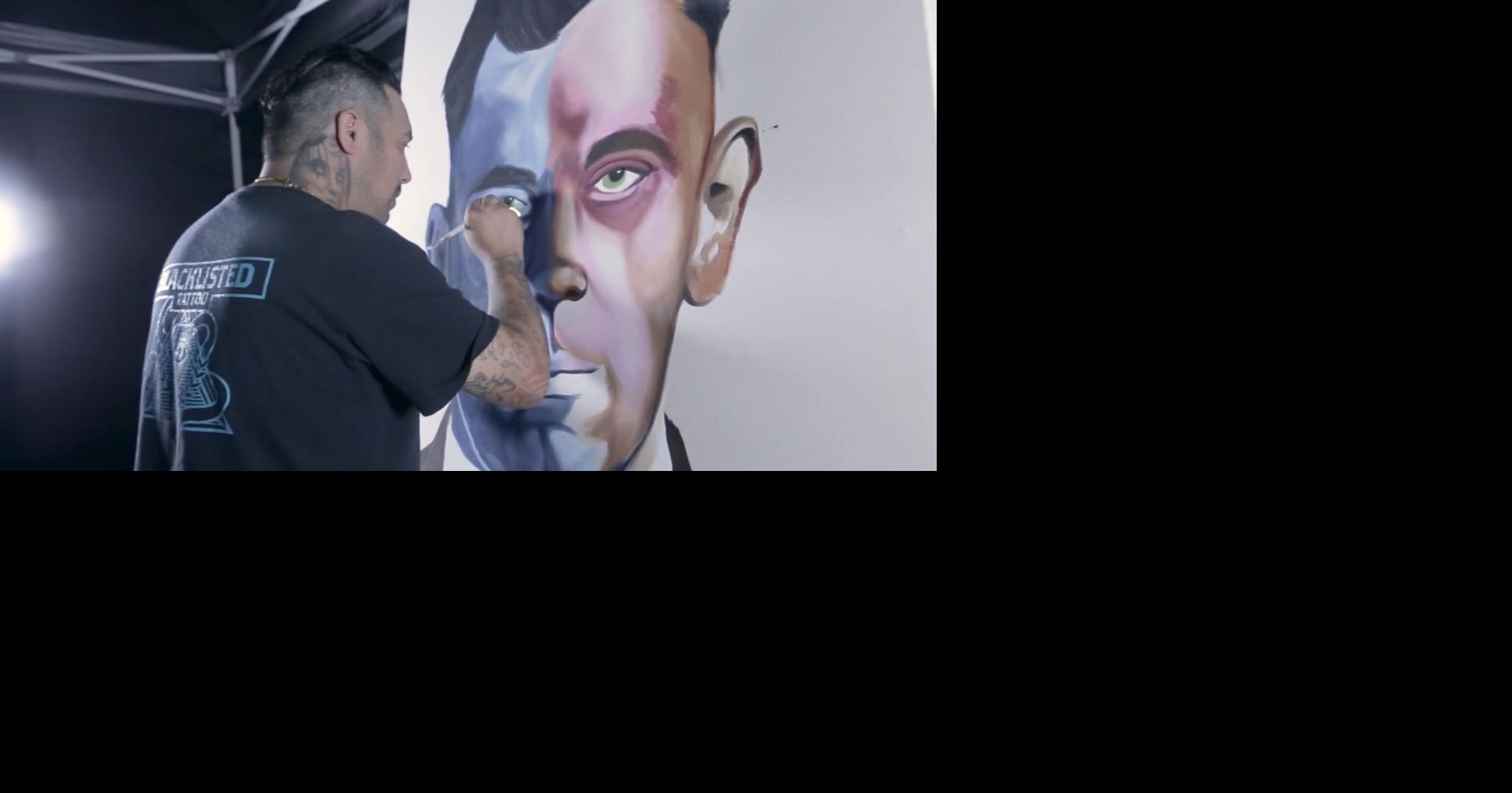 Artist captures Dillinger in unique portrait