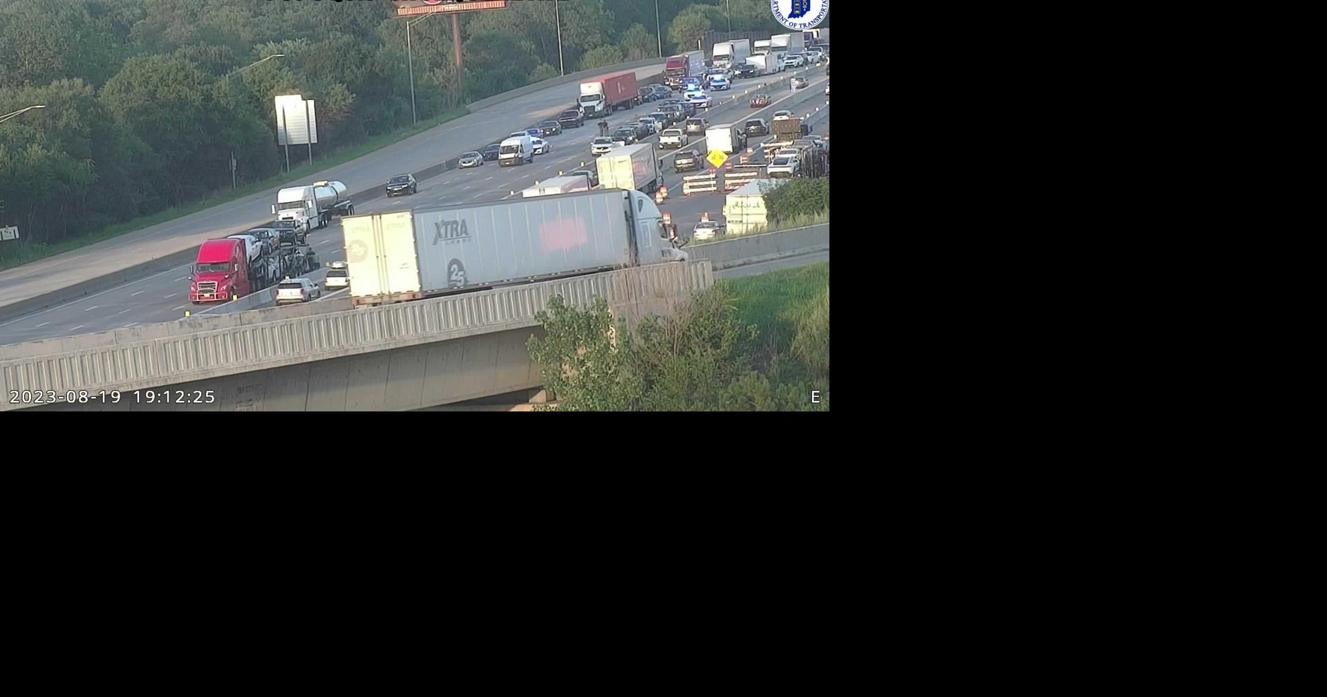 Three left lanes blocked on Interstate 80 west due to crash