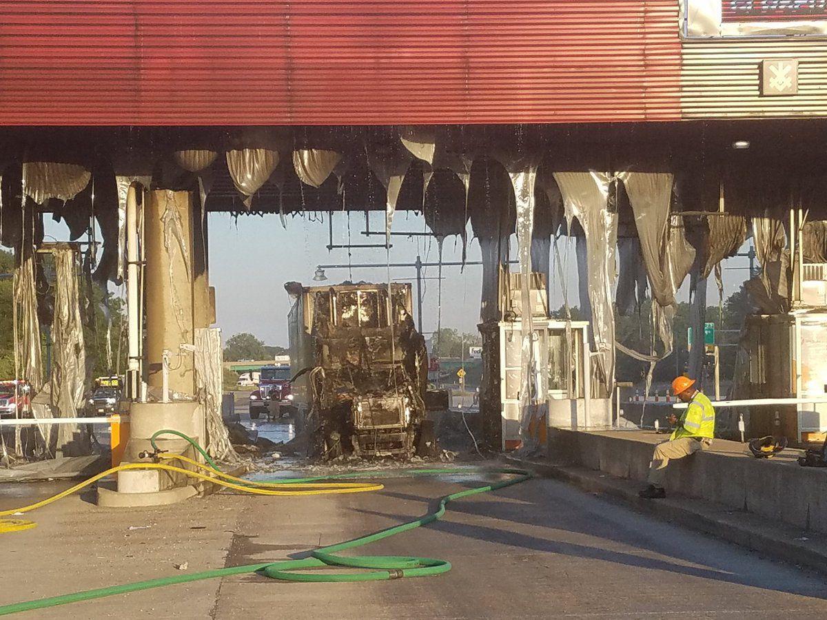 UPDATE: All lanes reopened after toll plaza fire | Lake County News ...