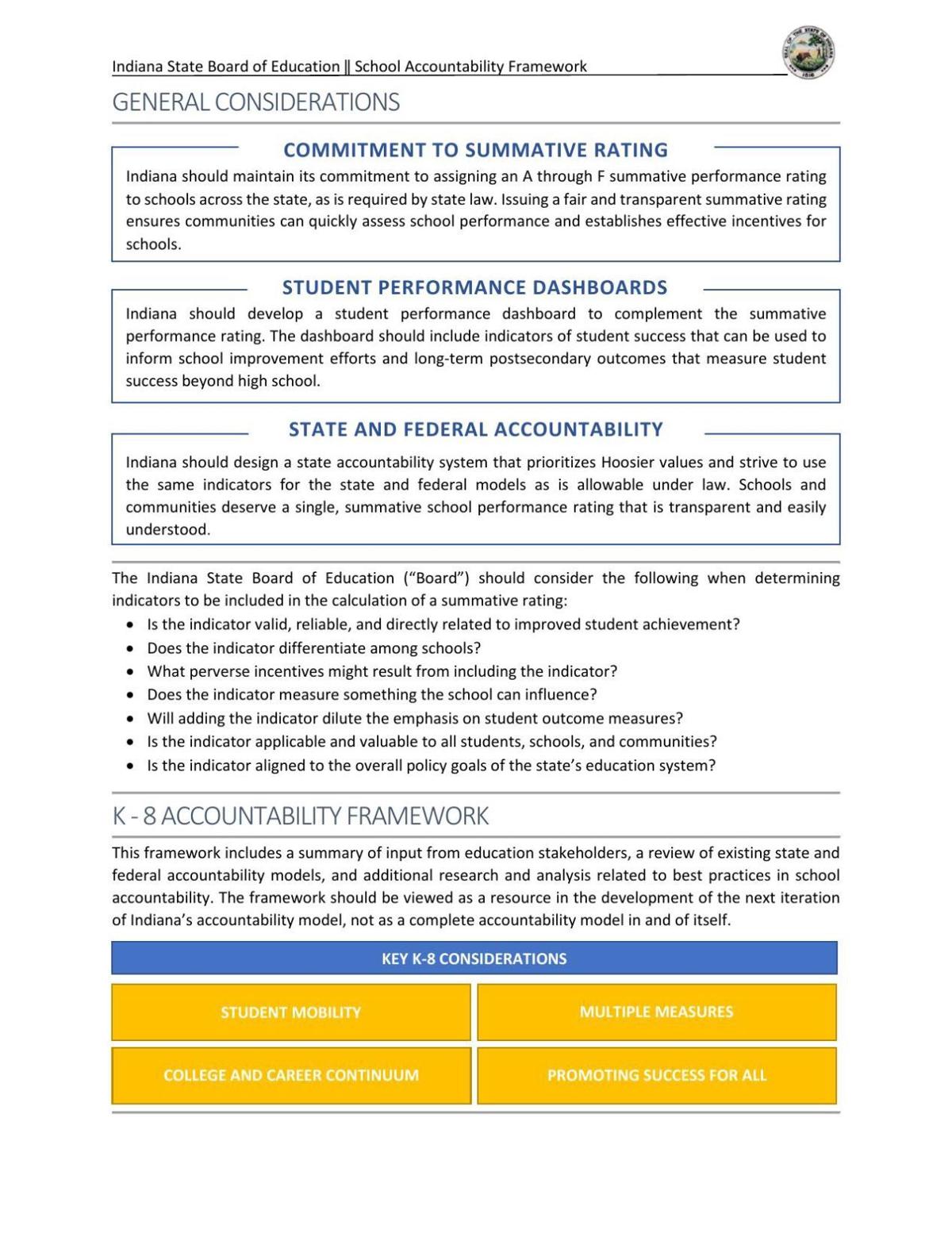 State board seeking feedback on changes to school accountability model