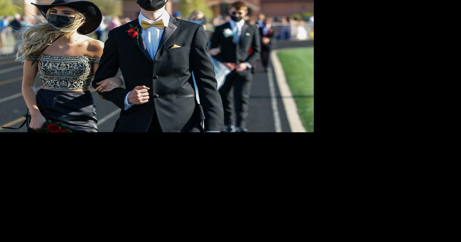Chesterton students walk in grand march ahead of prom