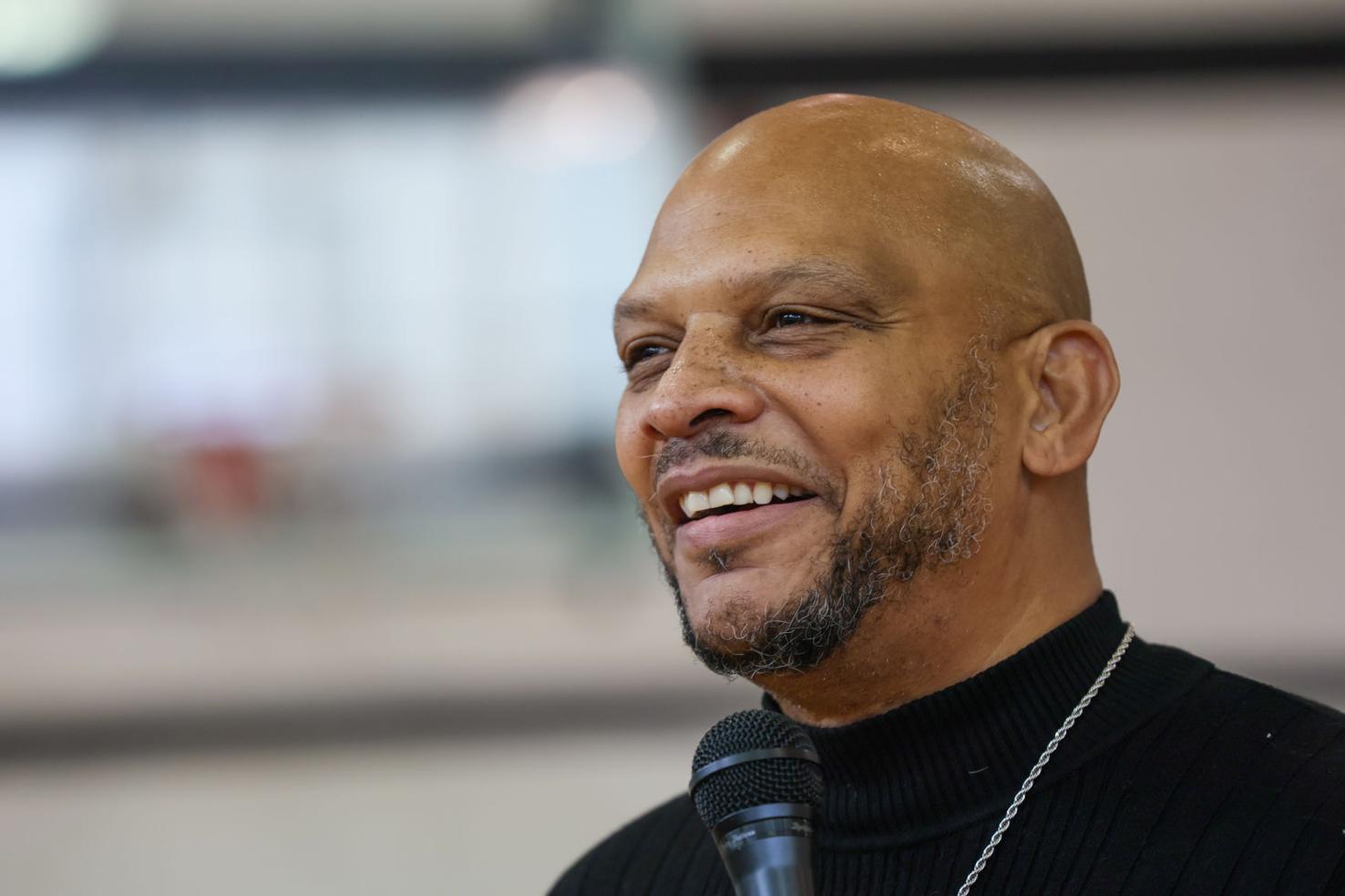 PHOTOS: Terry Cummings speaks at Bailly STEM school in Gary