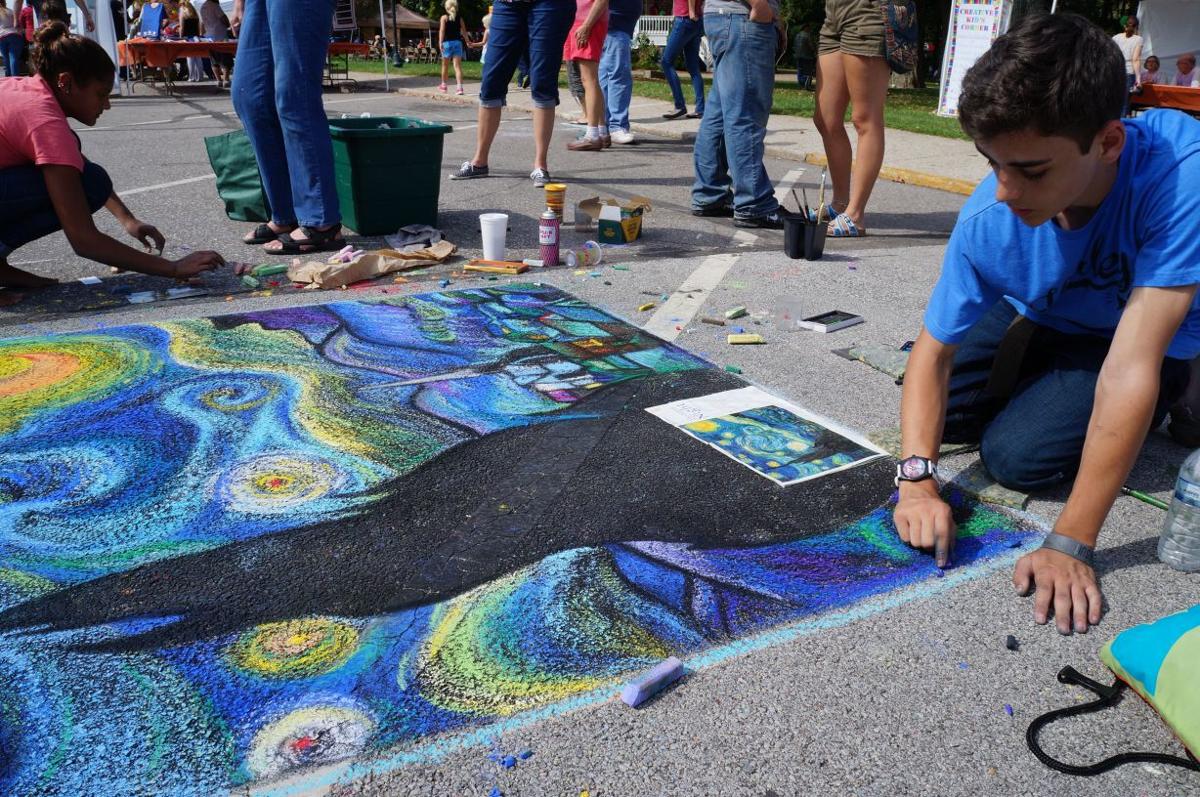 Hooked on Art Festival invited youth, teens and families for chalk art ...