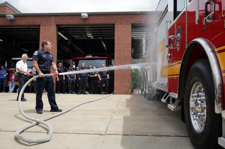 Crown Point holds wetting ceremony for new truck