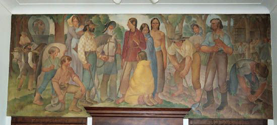 Traveling exhibit highlights post office murals
