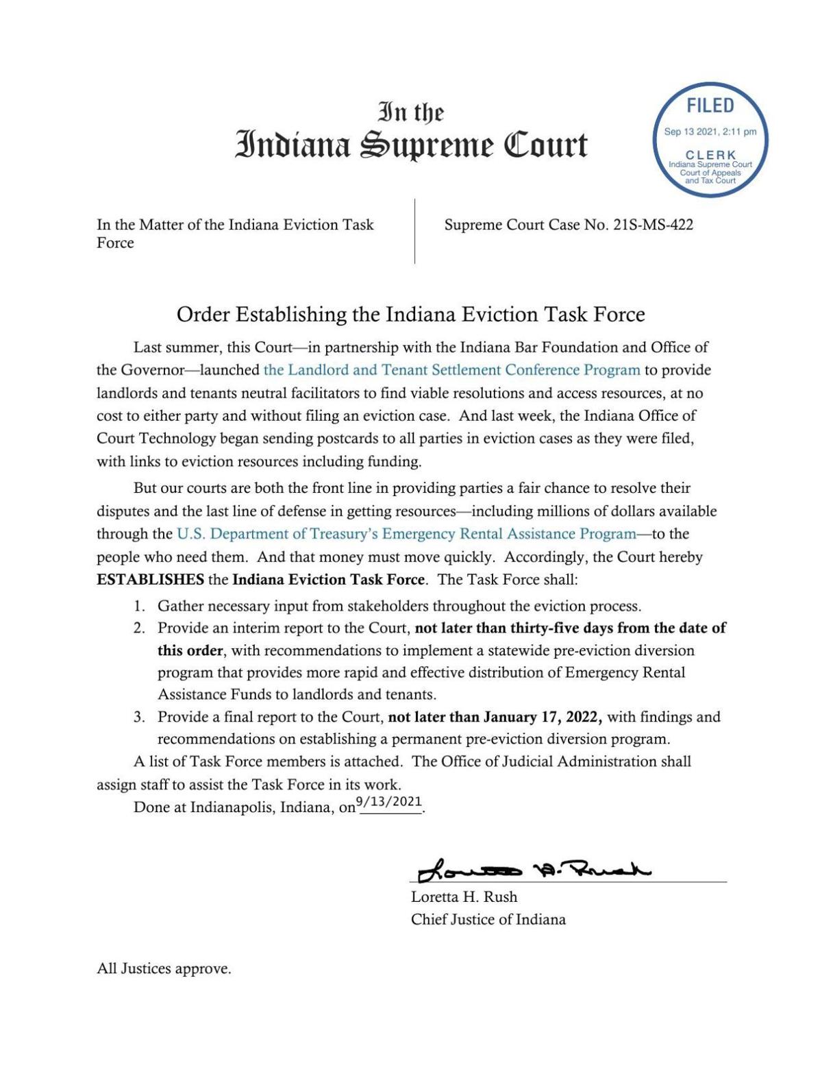 Task force seeks to prevent evictions by speeding rental aid to Indiana ...