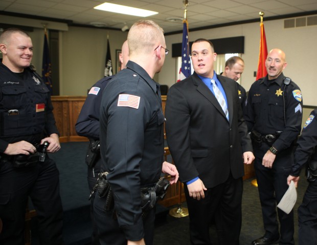 Portage swears in newest police officer