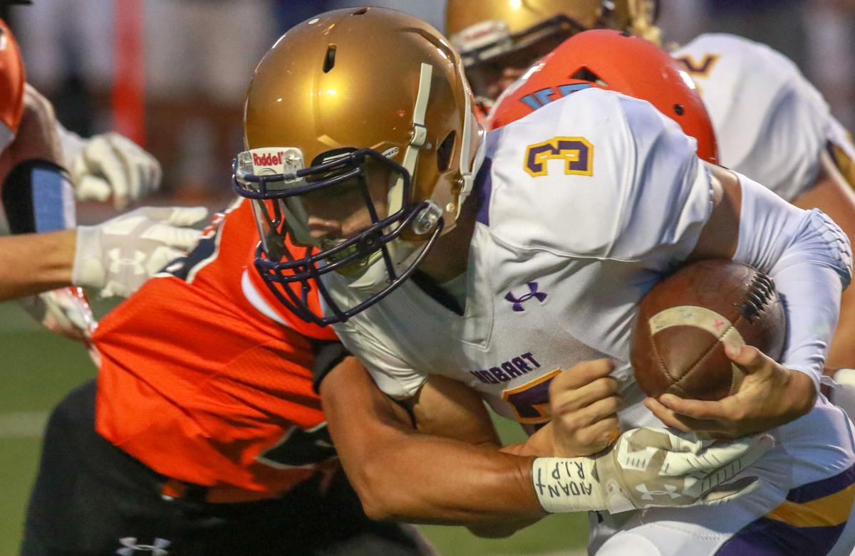 PREP FOOTBALL: Hobart tops Culver Academy on late Vode touchdown catch