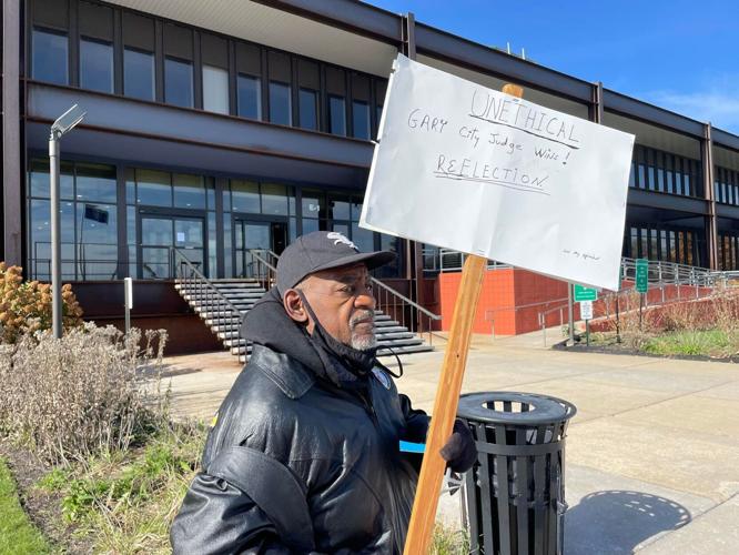 Marcus Lyons courthouse crucifixion protest lake county