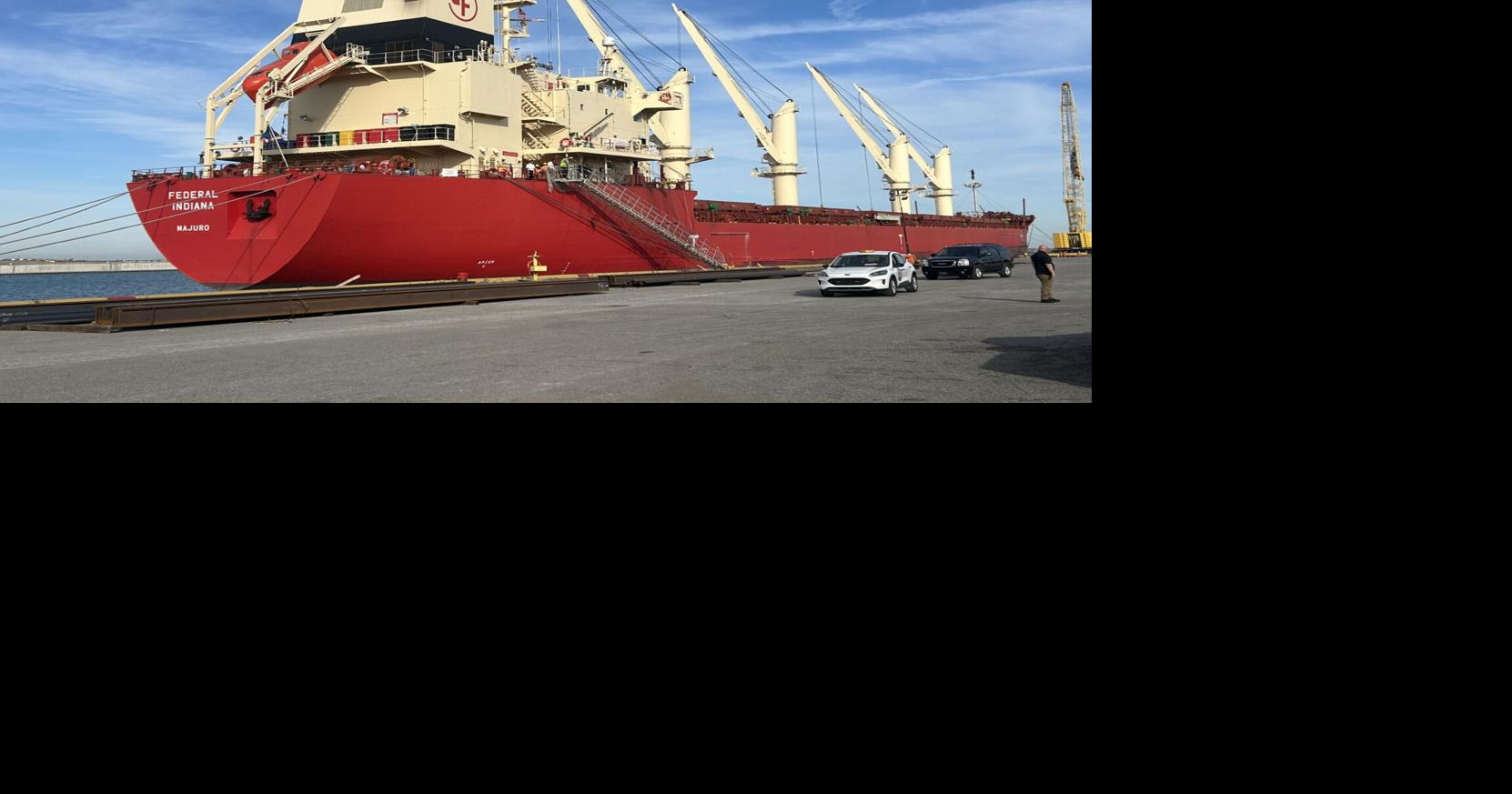 Federal Indiana ship a worldwide advertisement for state