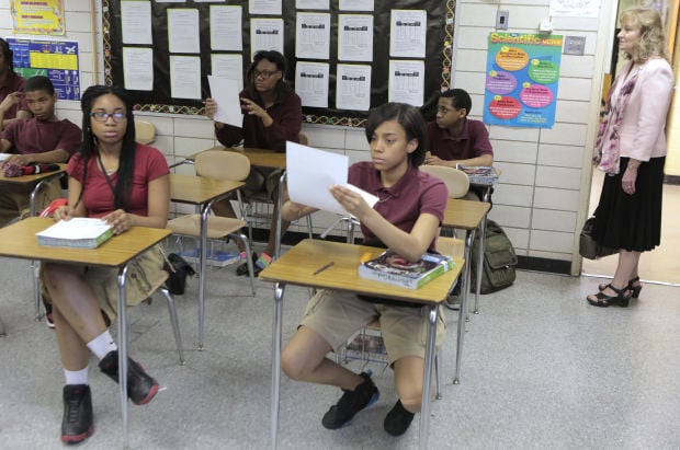State school chief tours closing Gary middle school