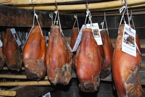 Smoked ham, the way it's been done for more than a hundred years