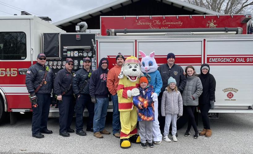 Chesterton fire hosts first-ever Easter egg hunt